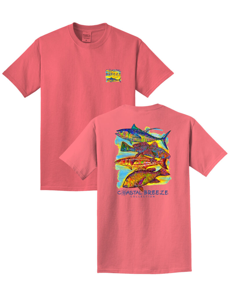 Coastal Breeze Neon Fish - Coastal Breeze Tees